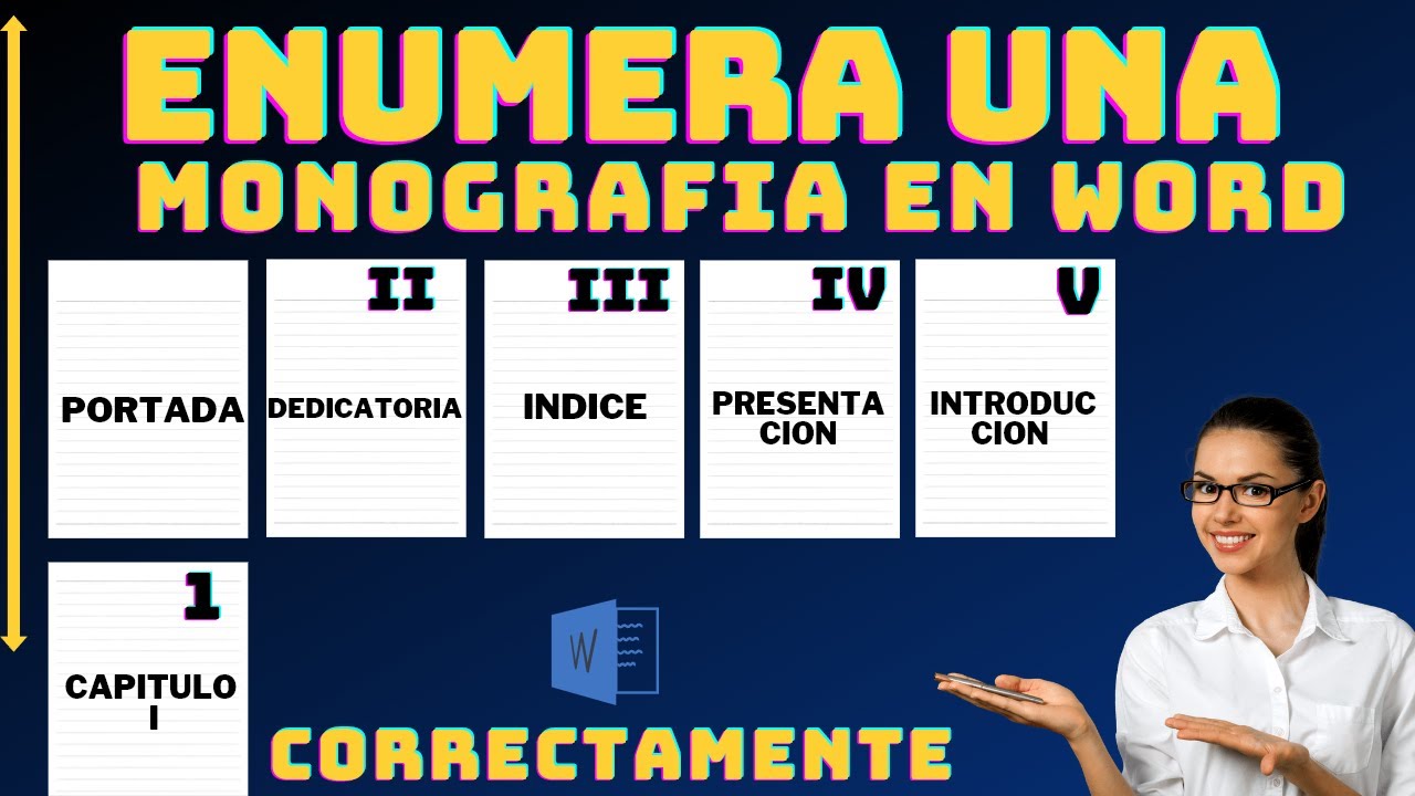 COMO ENUMERAR UNA MONOGRAFIA EN WORD (2025) - YouTube
