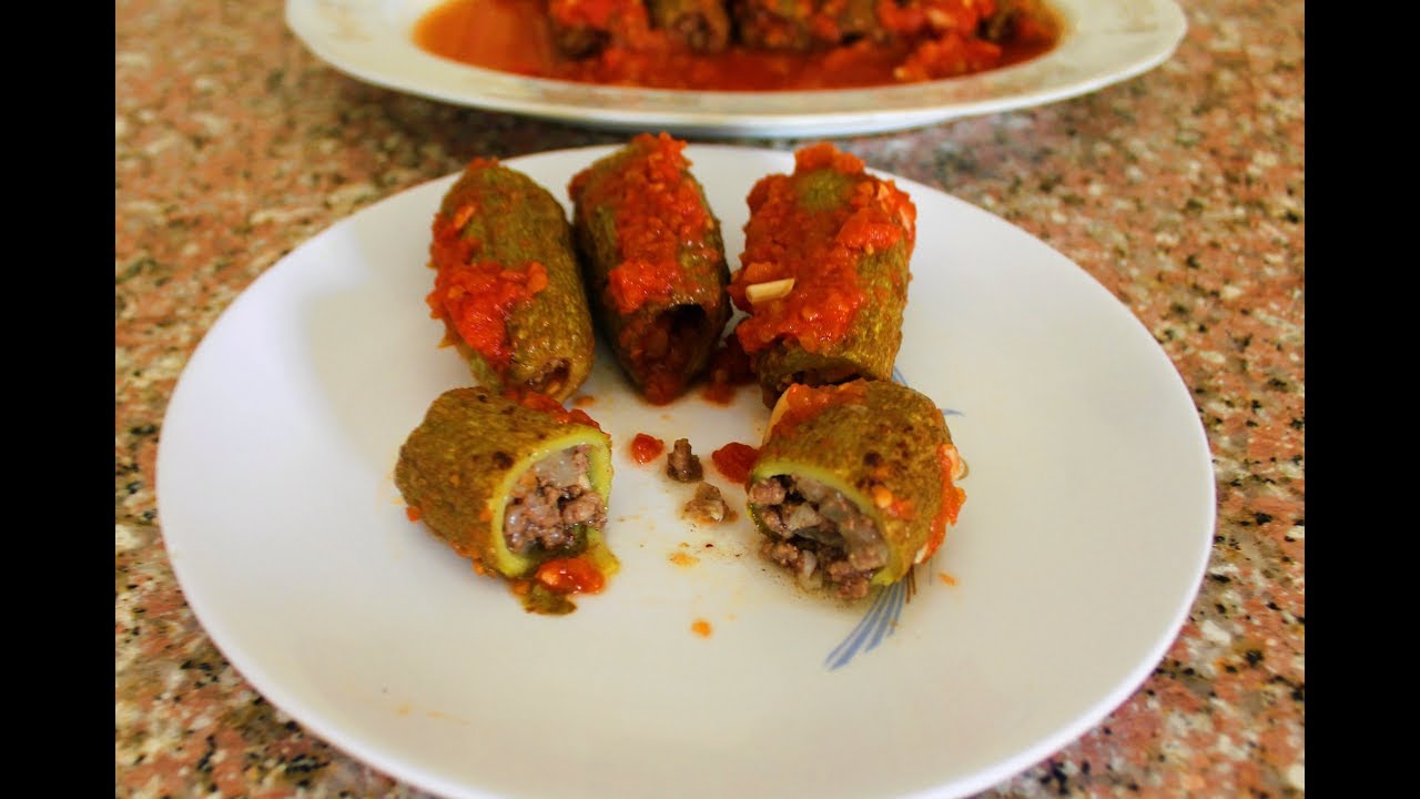 Sheikh el mahshi step by step recipe, stuffed zucchini وصفة شيخ المحشي ...