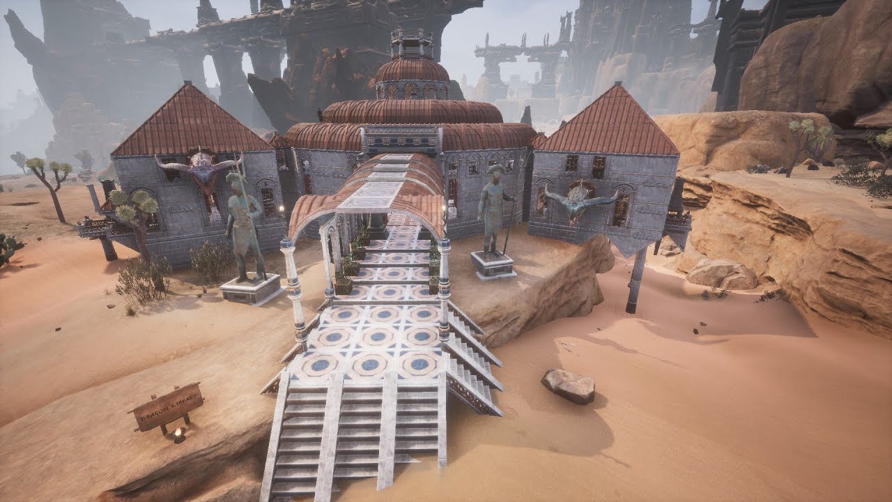 Dragon Library: Conan Exiles Creative Builds | Dragon Library Inspired ...
