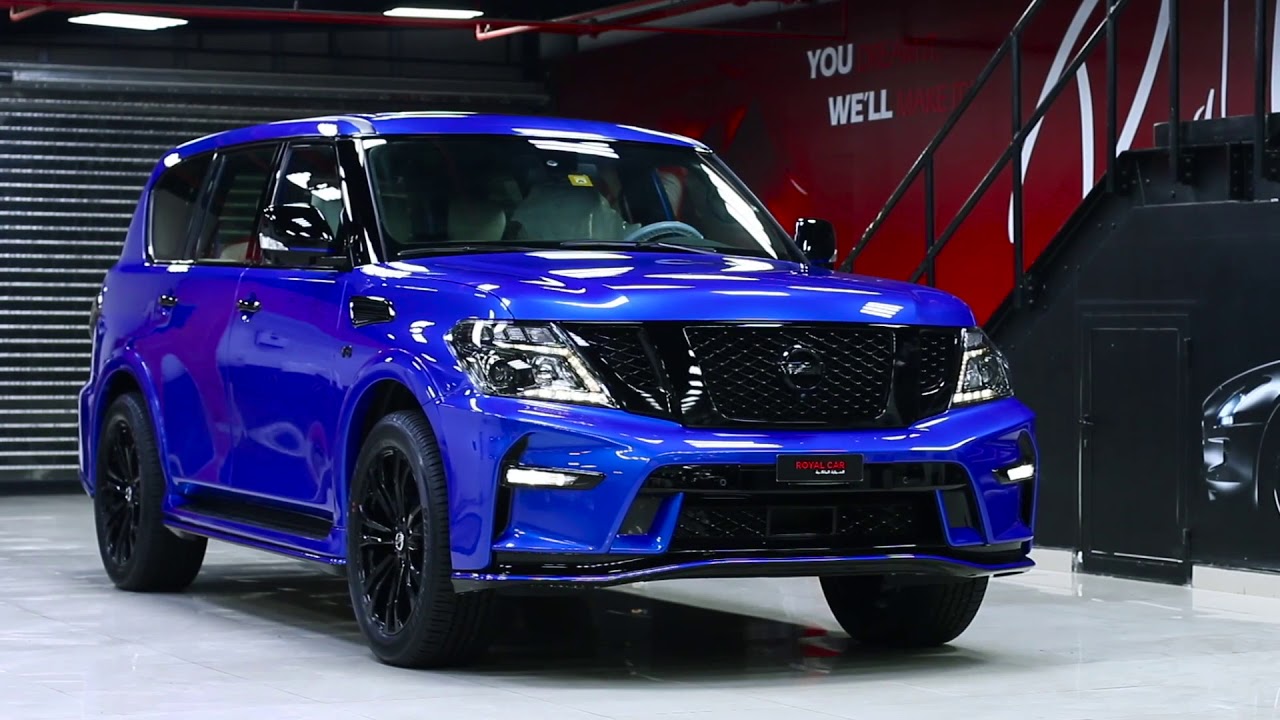 Blue Nissan Patrol ceramic coating - YouTube