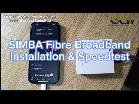 SiMBA fibre broadband installation Speedtest iPhone 15 Pro max, USB c ...