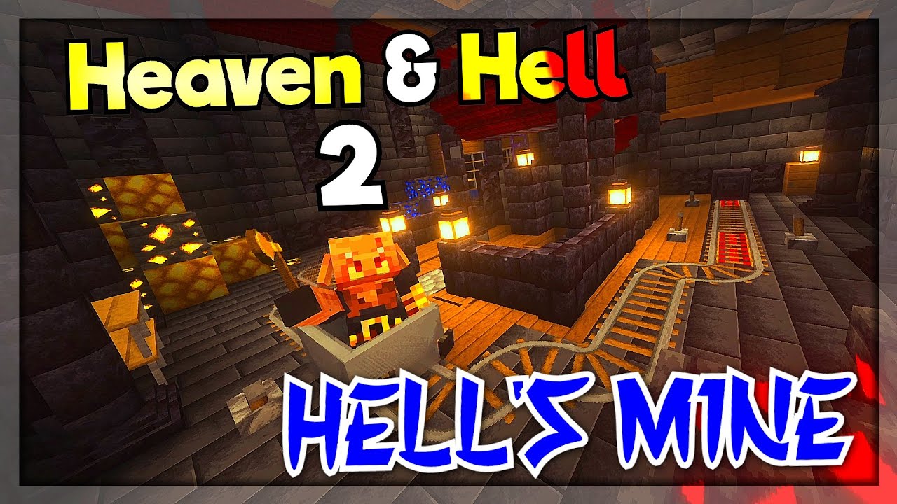 Planting trees and making holes in the Nether | Heaven & Hell 2 - YouTube