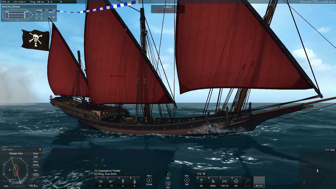 Le Requin vs a Spanish Brig - YouTube