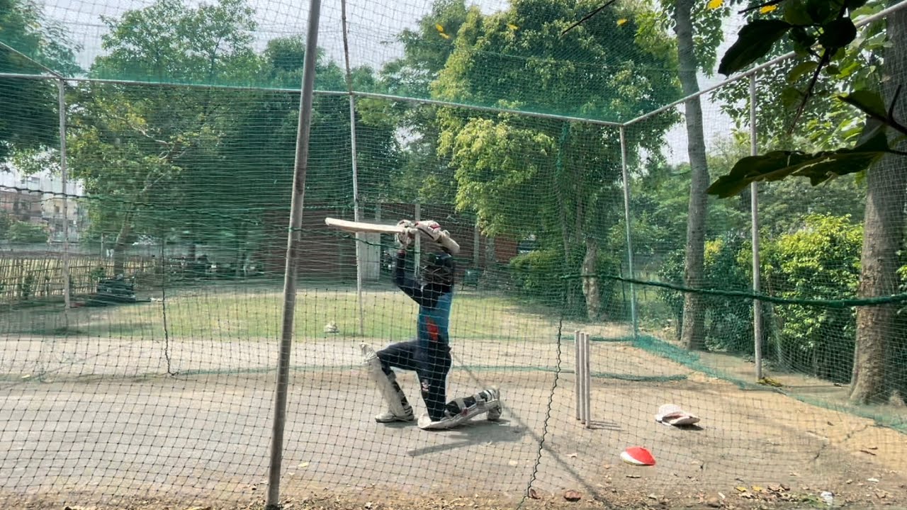 Batting against 135km+ sidearm bowling | side view | - YouTube