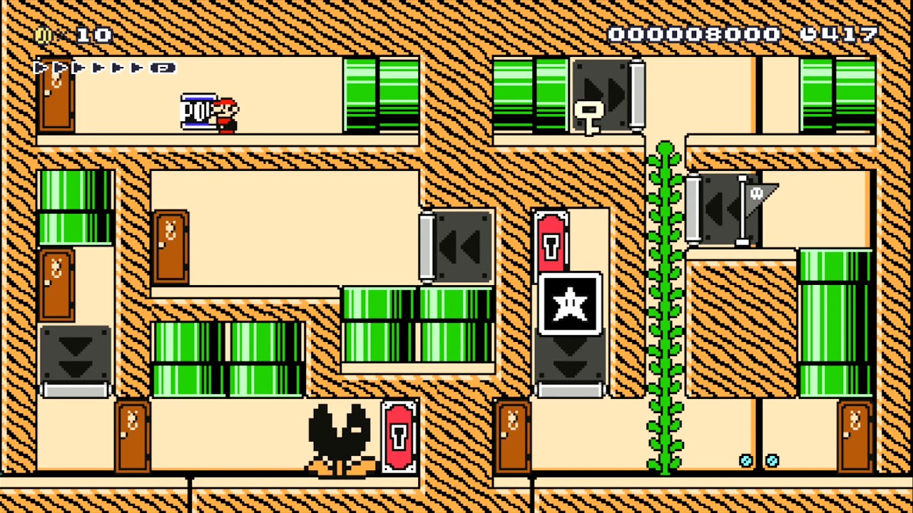 Two Screens Pink Coins Finding 2 by Matt - SUPER MARIO MAKER - NO ...