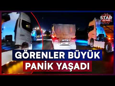 2 Hafriyat Kamyonunun Dehşet Saçtığı Anlar Kameraya Yansıdı! | Star Ana Haber
