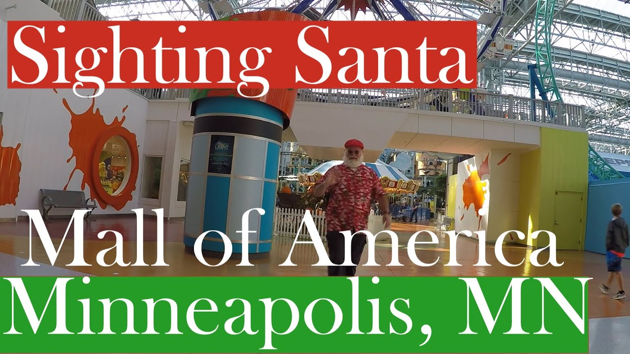 Sighting Santa at Mall of America Minneapolis Minnesota - YouTube