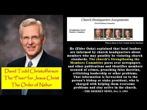 Book of Mormon ORDER of NEHOR APOSTLE Christofferson FIXER For LDS ...