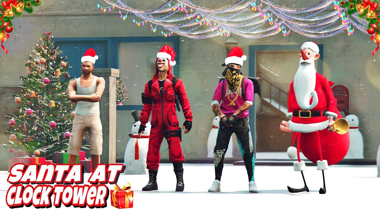 Santa Came at Clock Tower on Christmas 🎅 🎄|Fearless Man FF - YouTube