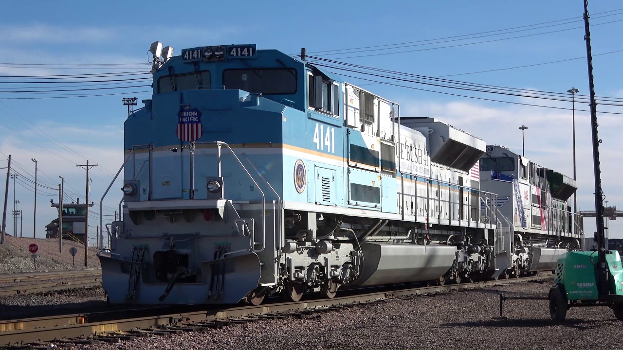 Visting The UP# 4141 At Proviso George H W Bush Locomotive - YouTube