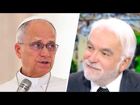 Pascal Praud réagit à l'arrivée du pape Léon XIV en France : \