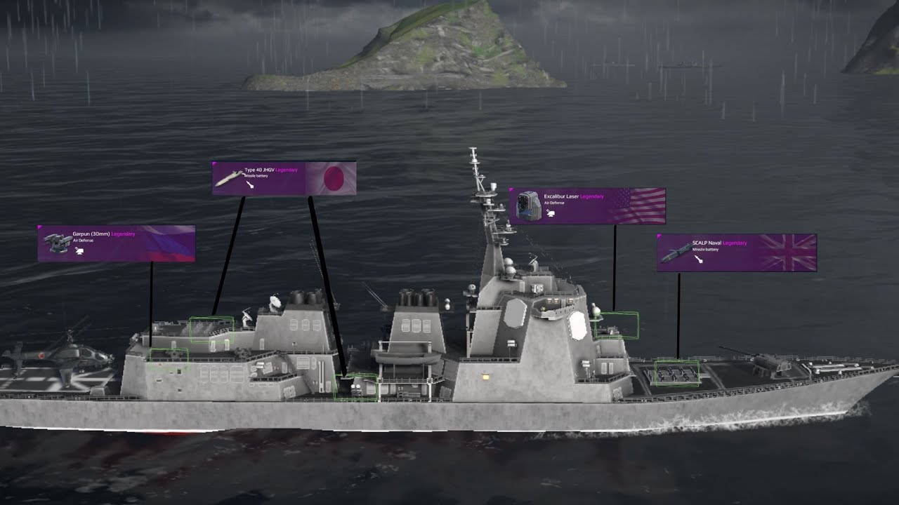 JS Ashigara full legendary missile and AA system |Modern Warship - YouTube