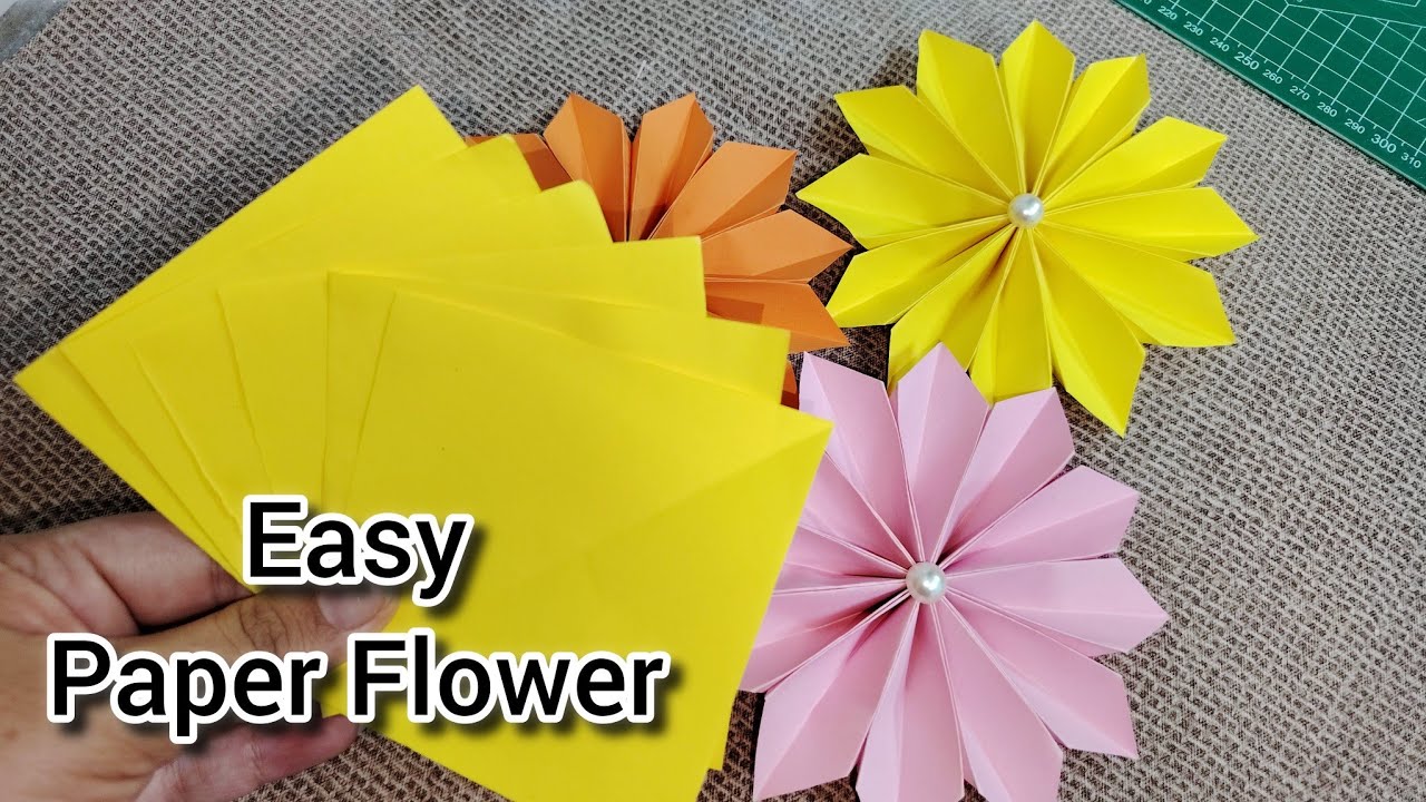 From Paper Squares to Beautiful Flowers – A DIY You Have to See | Easy ...