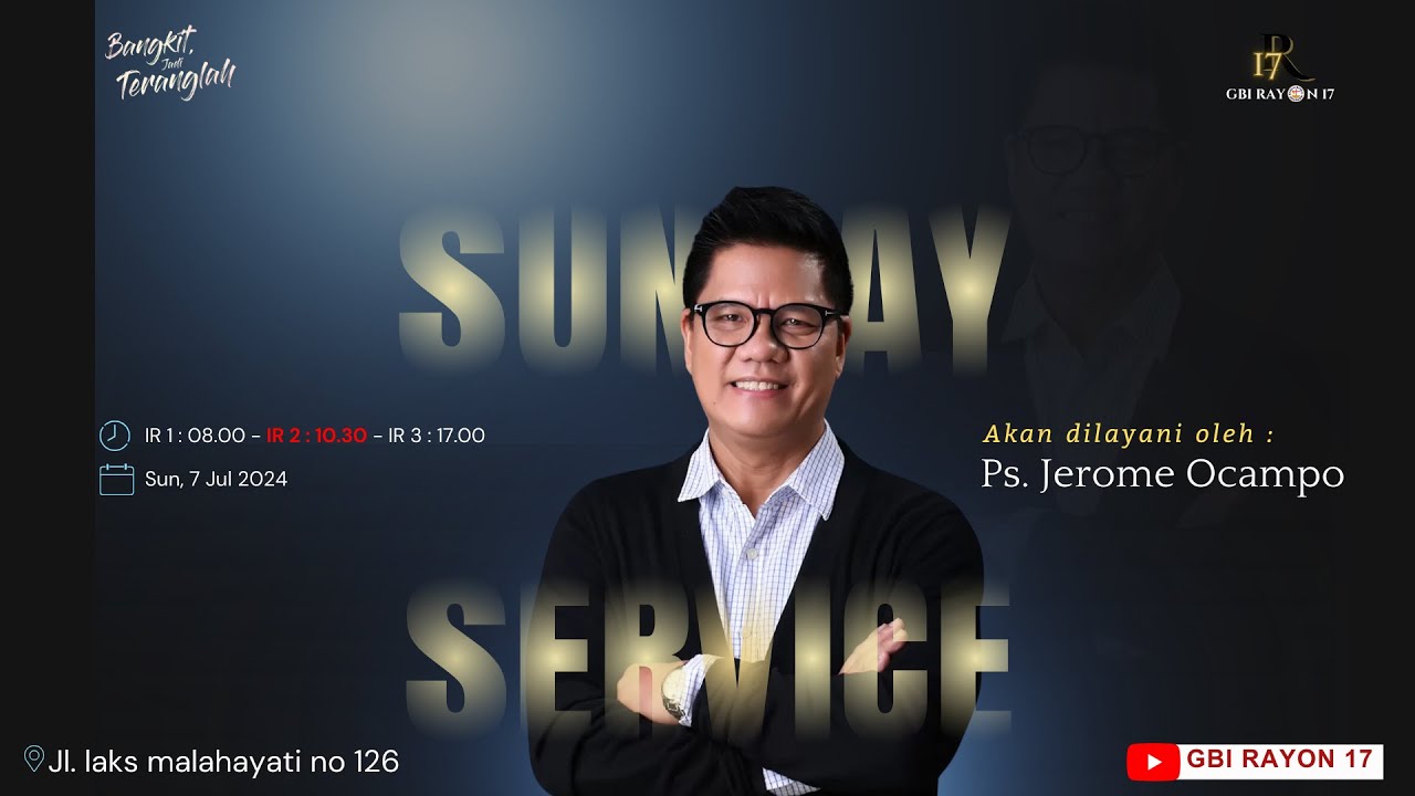 Ibadah Raya Online 2 || 07/07/2024 || Ps. Jerome Ocampo - YouTube