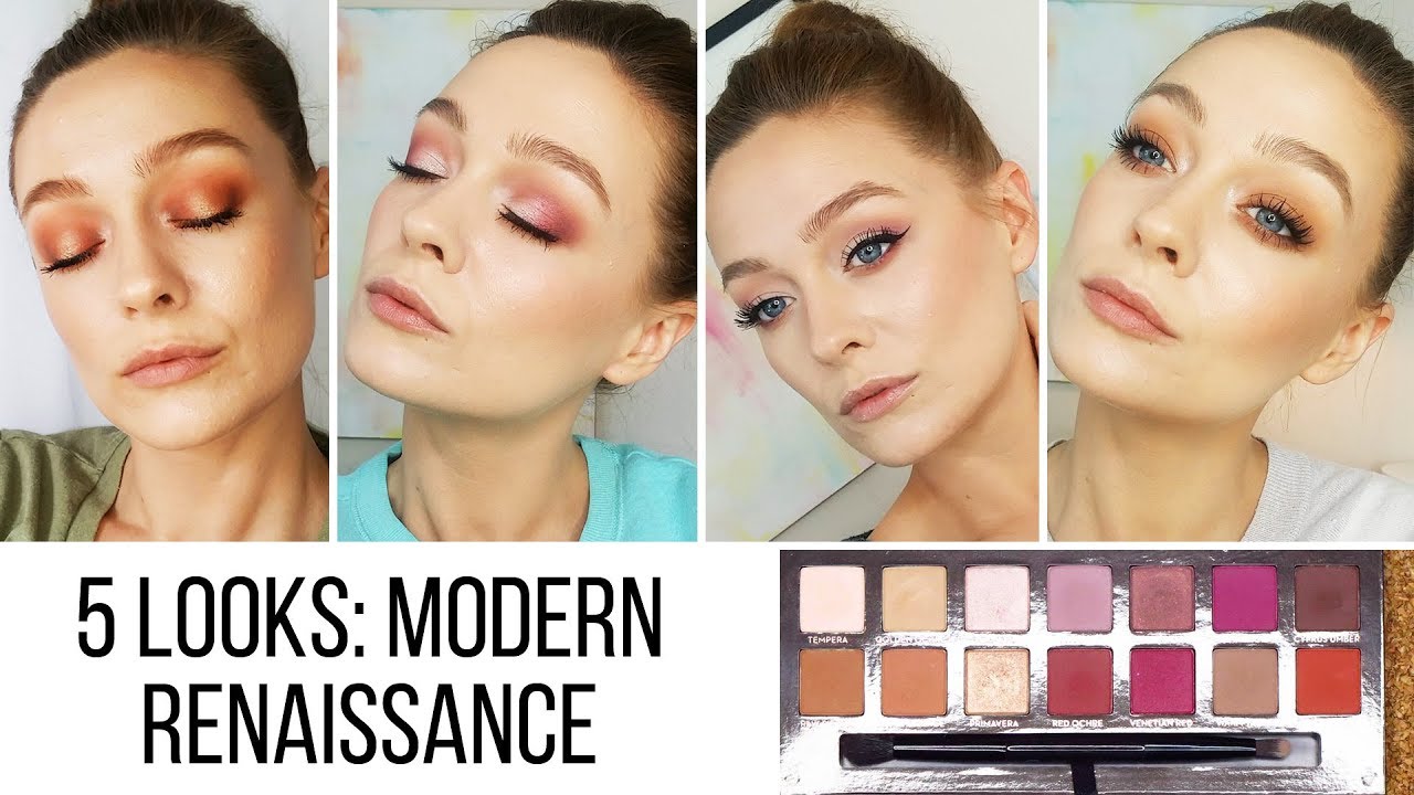 ABH MODERN RENAISSANCE | 5 LOOKS 1 PALETTE - YouTube