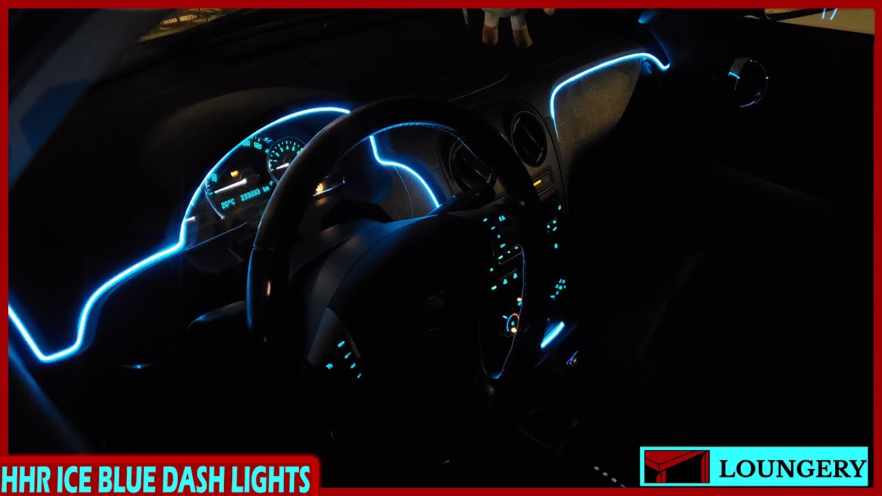 HHR BLUE Dash Lights! (12v Plug-in!) - YouTube