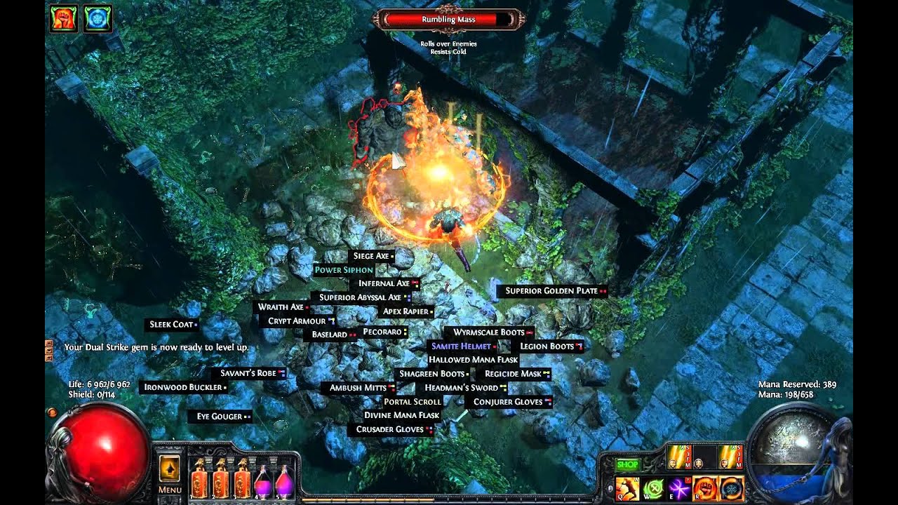 Path of Exile: Courtyard Map (78) 119% - YouTube