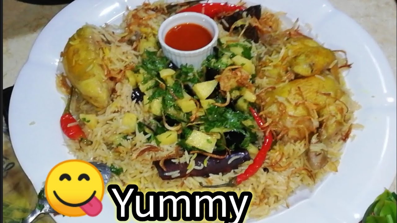 MASAKAN ARAB NASI AYAM MANDHI & SALADS' KENTANG TERONG YUMMY 😋 !? RESEP ...