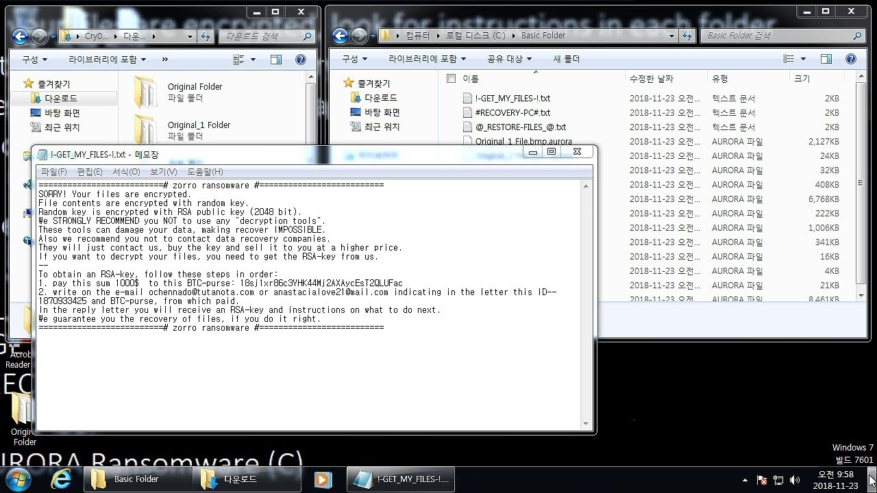 AppCheck Anti-Ransomware : Aurora Ransomware (.aurora) Block Video ...