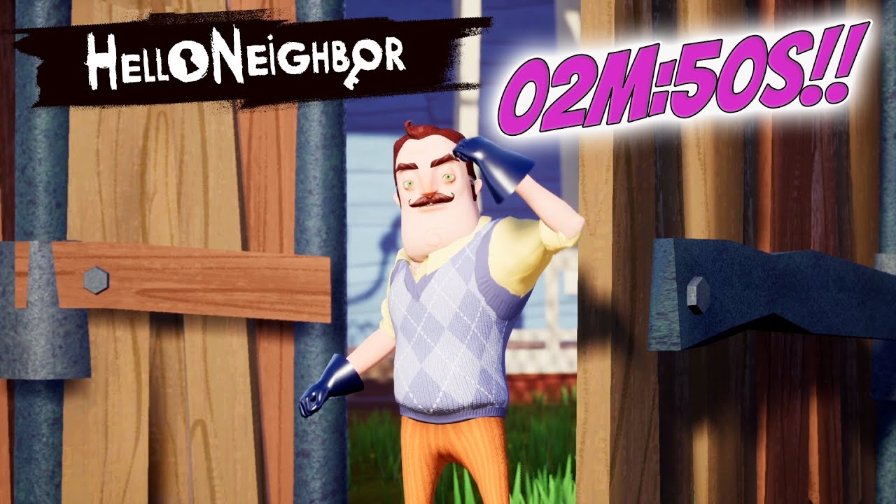 Hello Neighbor Speedrun | Is this the fastest ever? Act 2 Full game ...
