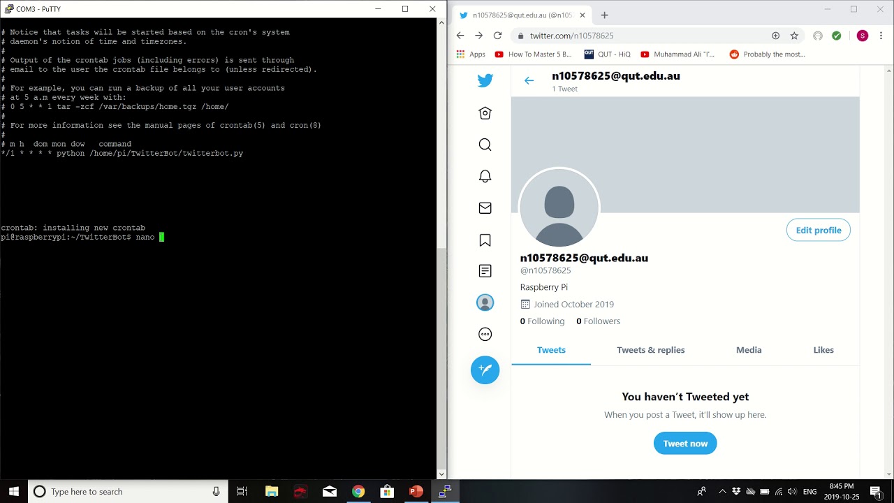 Raspberry Pi Automated Twitter Bot - YouTube