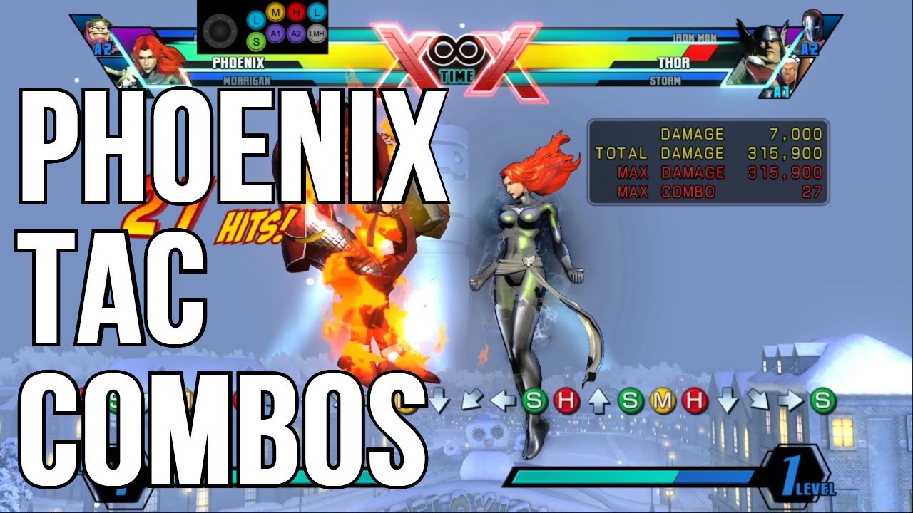 UMvC3 Phoenix TAC Combos 2022 (all directions) - YouTube