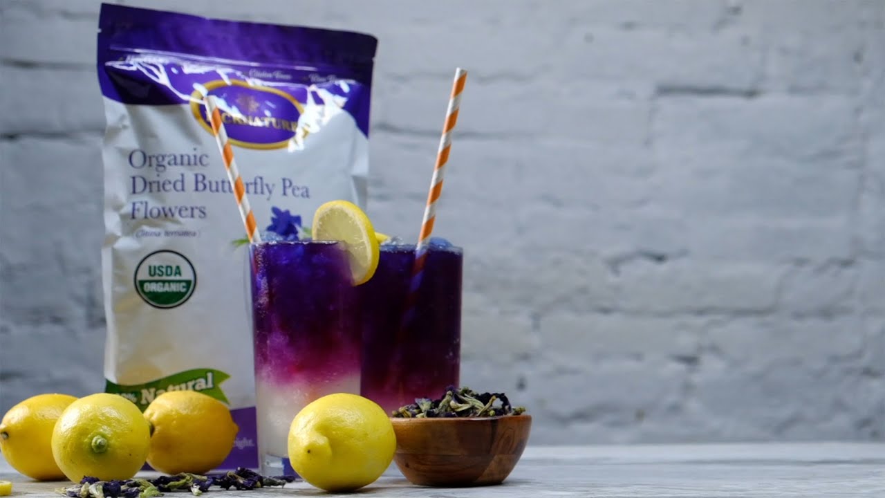 Galaxy Ade Cocktail by Organic Dried butterfly Pea Flowers (Clitoria ...