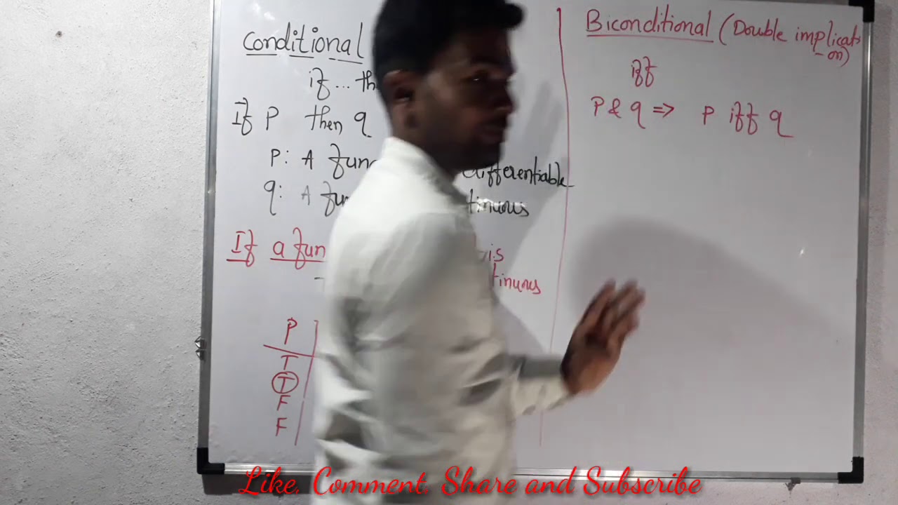 CONDITIONAL AND BICONDITIONAL| LOGICAL CONNECTIVES| DEFINITION AND ...