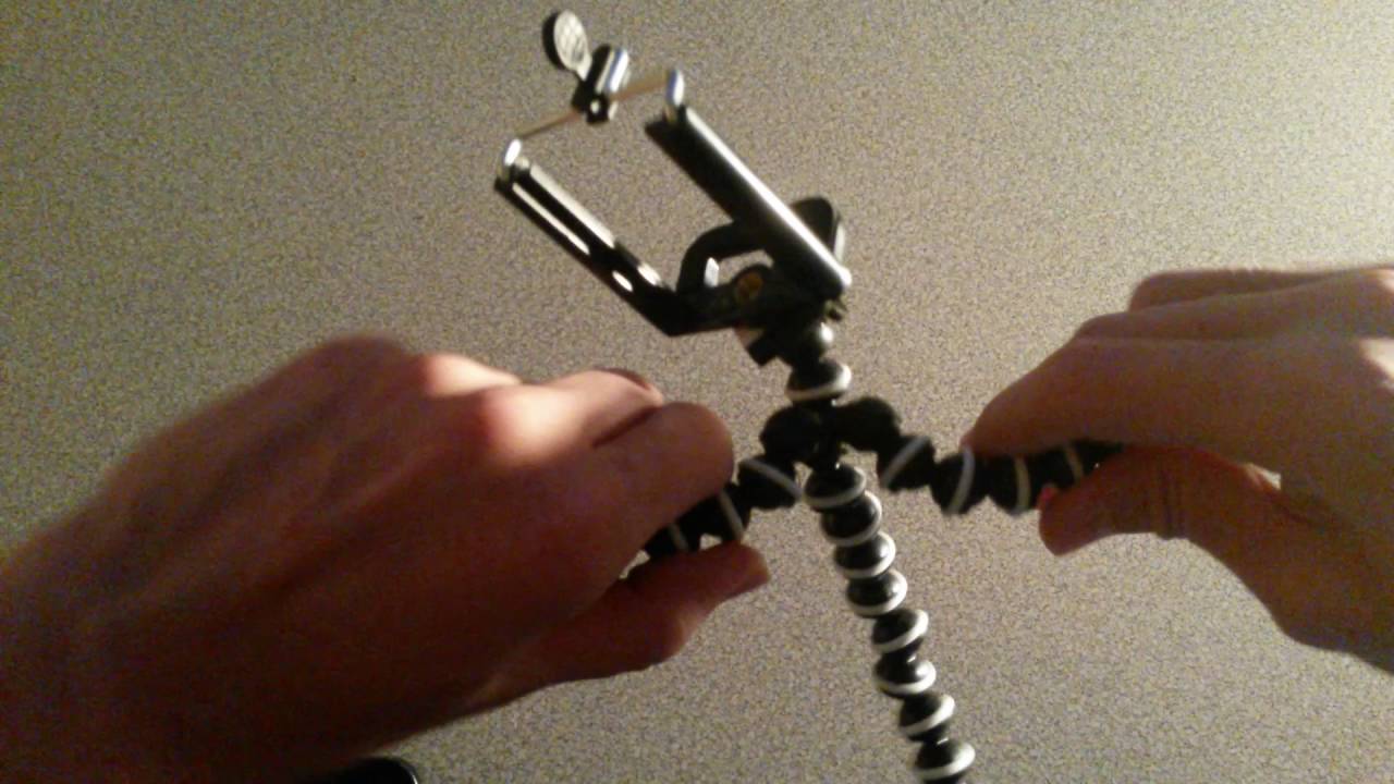 Mini Octopus Style Mobile Phone Stand Flexible Tripod - WHITE AND BLACK ...