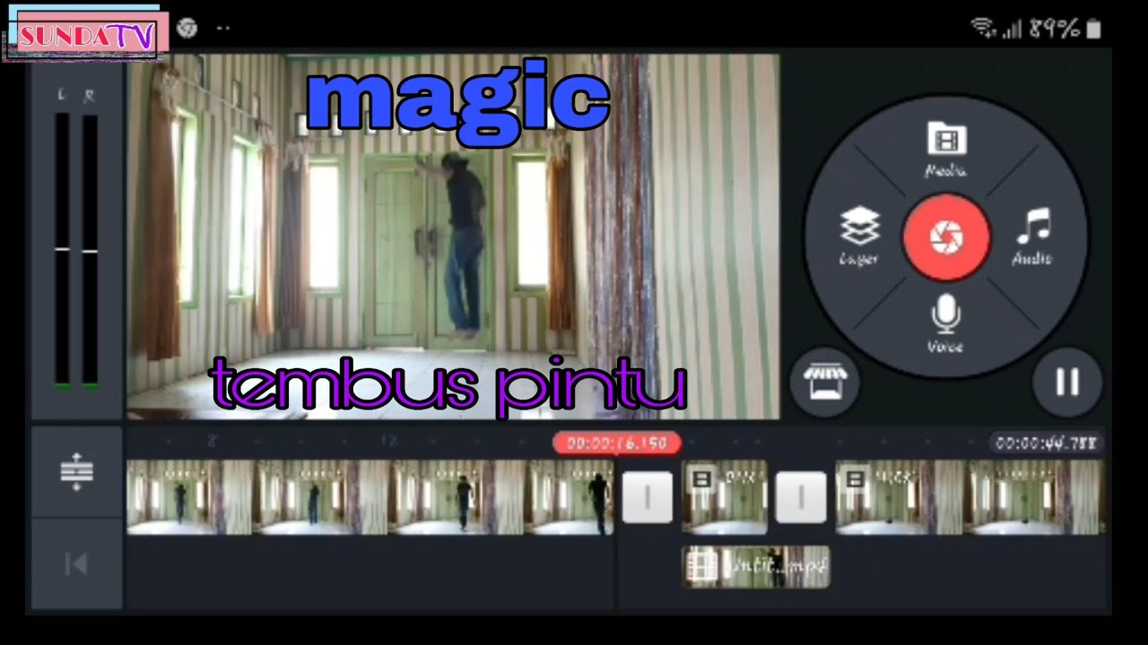 Cara edit tembus pintu dengan kinemaster - YouTube