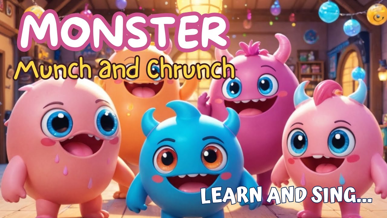 Monster Munch and Crunch | Healthy Habits with Fun Monsters | Kids ...