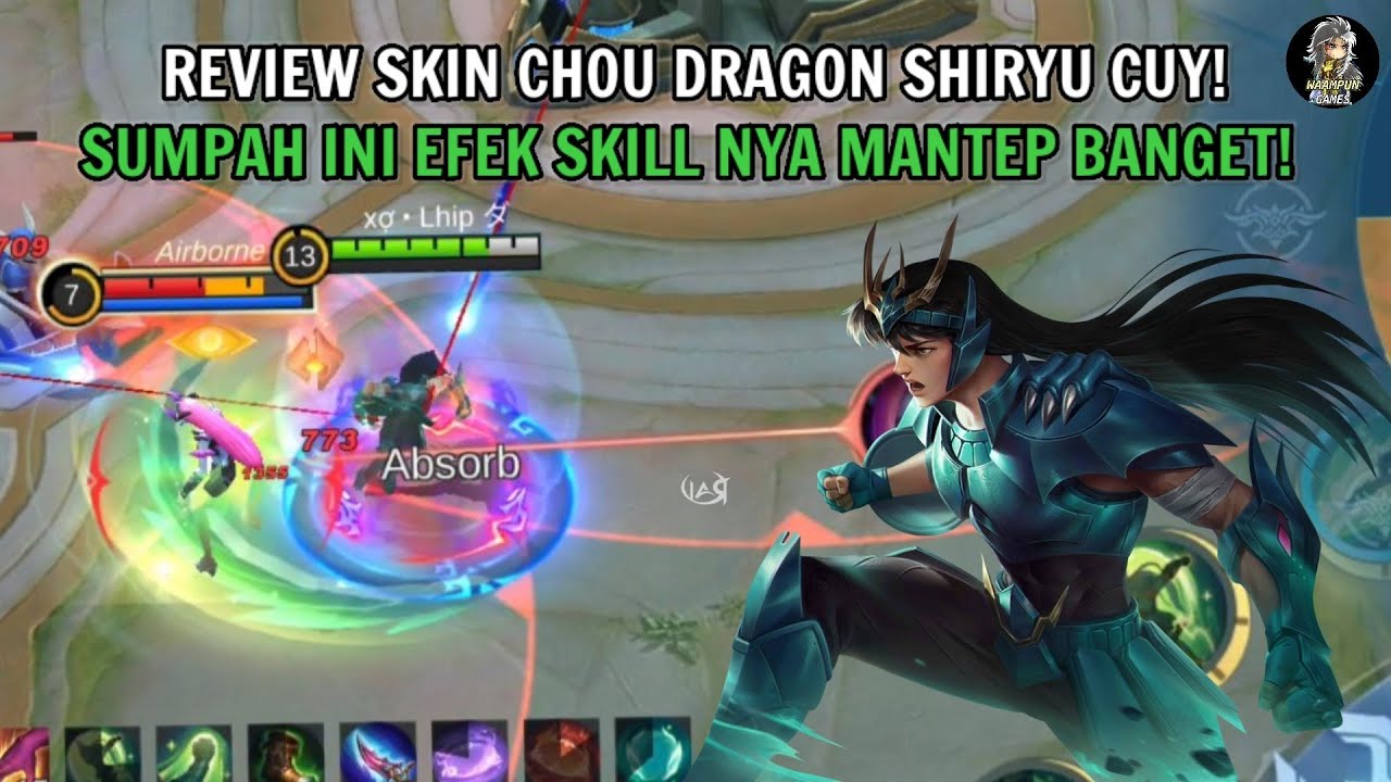 REVIEW SKIN CHOU "DRAGON SHIRYU" — MOBILE LEGENDS BANG BANG INDONESIA ...