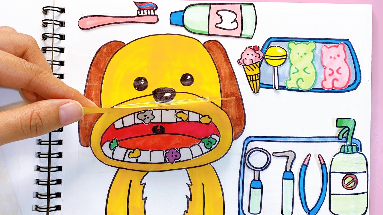 [🦷Paperdiy🦷] Dental Care | Paper Play Tutorial | 종이놀이 | 치과 종이놀이 ASMR ...