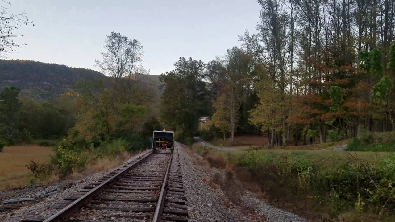 Hiwassee Loop Rail Speeder Trip October 23, 2016 Video 2 - YouTube