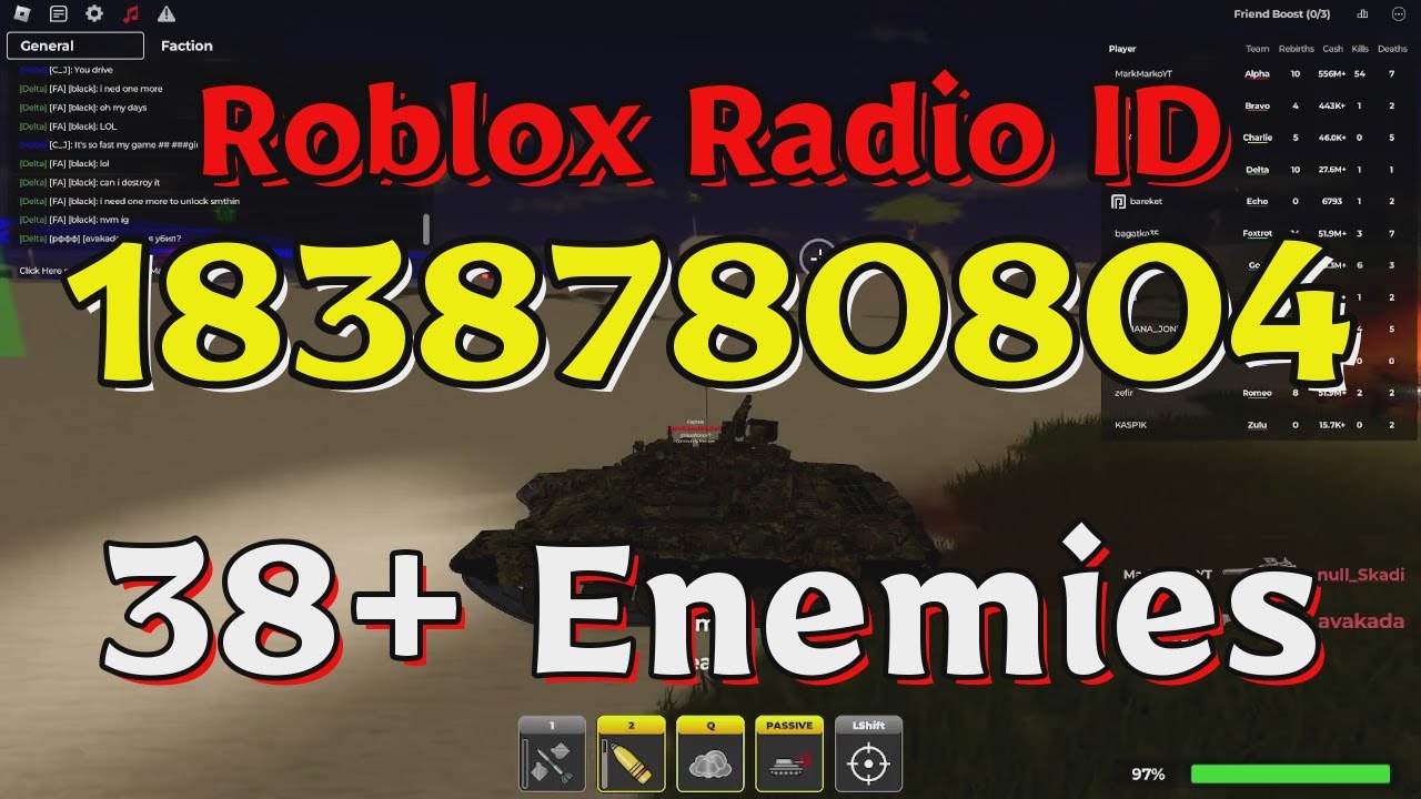 Enemies Roblox Radio Codes/IDs - YouTube