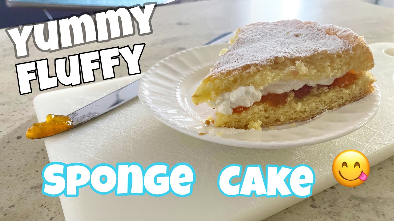 Yum..featherlight sponge cake Cookbook Challenge - YouTube