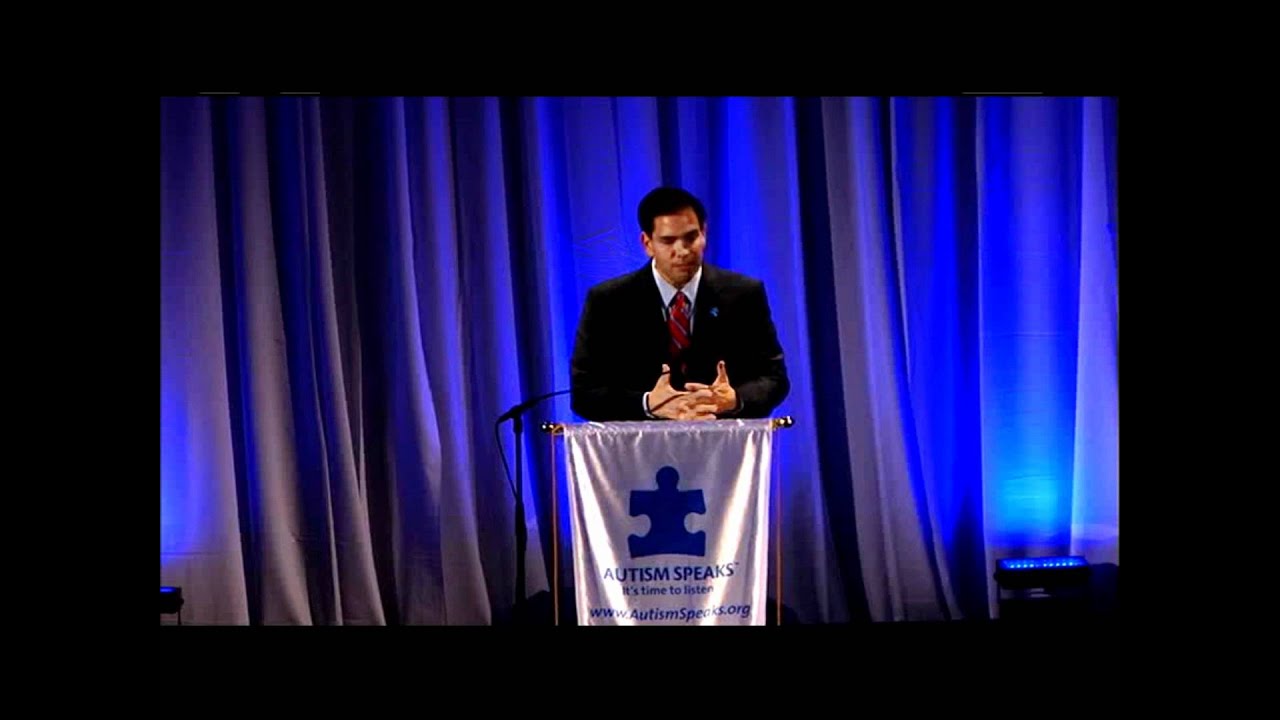 Senator Marco Rubio's Speech at Autism Speaks Puzzle Pieces of Our ...