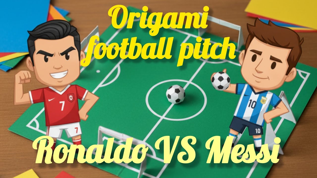 How to Make a Paper Football Field – Fun DIY Game ⚽️ - YouTube