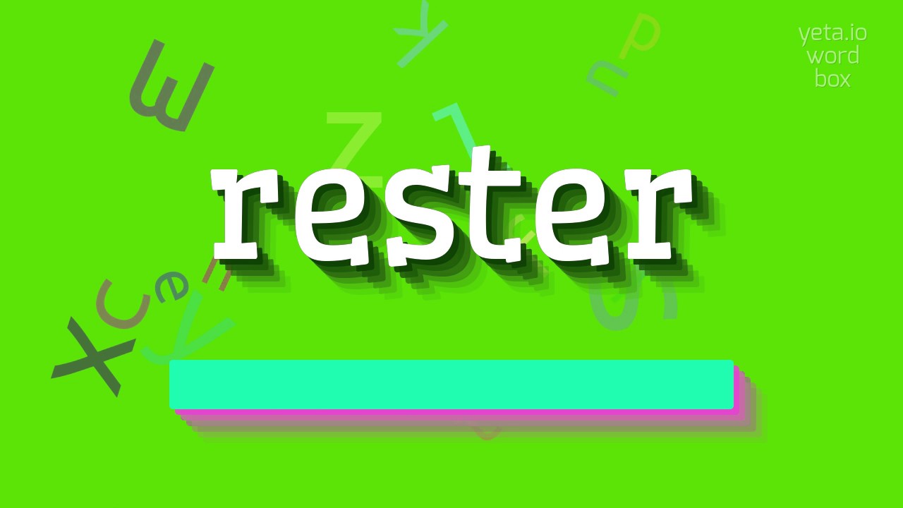 How to say "rester"! (High Quality Voices) - YouTube