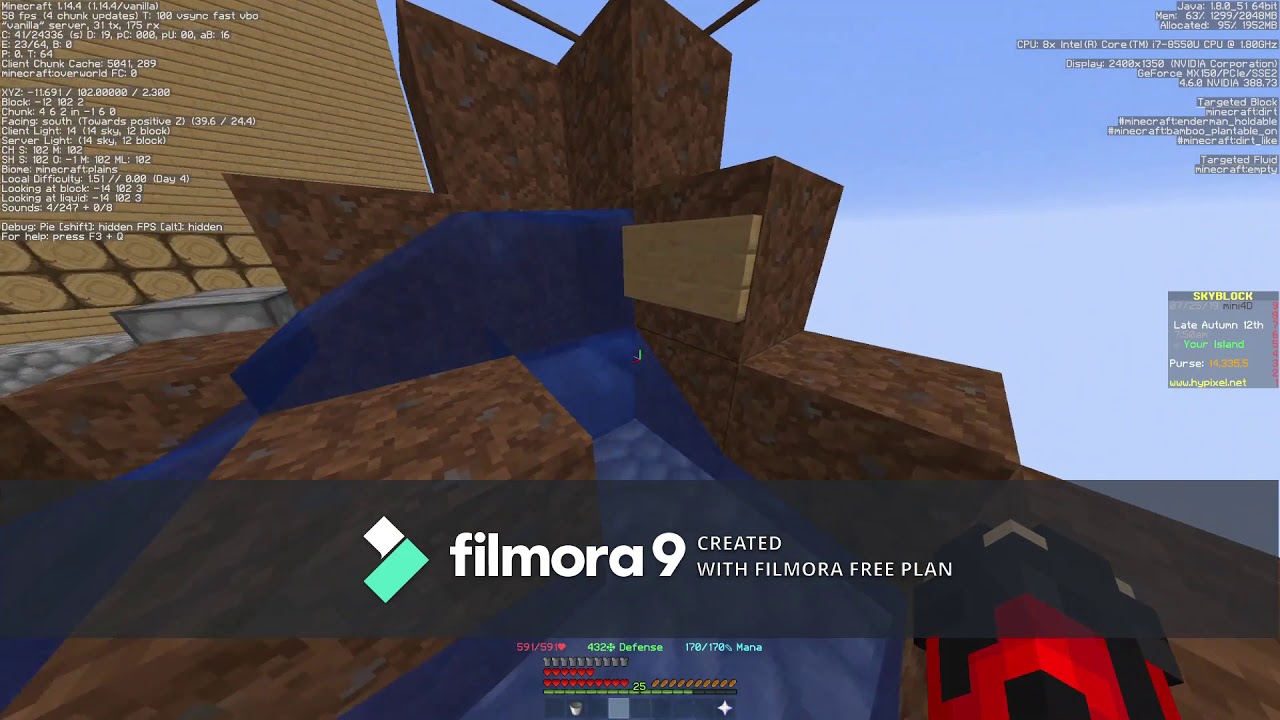 How to Build A Working AFK Pool in Minecraft 1.14.4 - YouTube