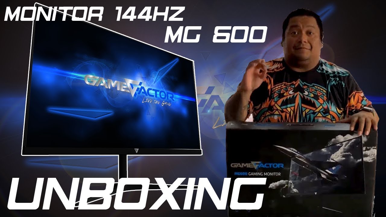 UNBOXING // MONITOR MG 600 144Hz DE GAMEFACTOR - YouTube