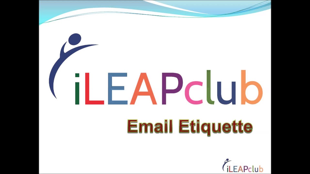 iLEAP Club Presentation on Email Etiquette - YouTube