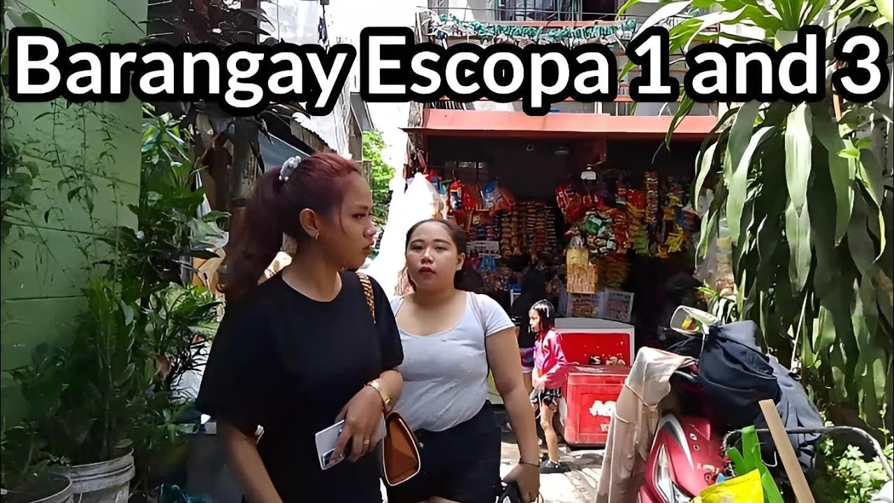 Barangay Escopa 1 and 3 Walking Tour Quezon City | Philippines - YouTube