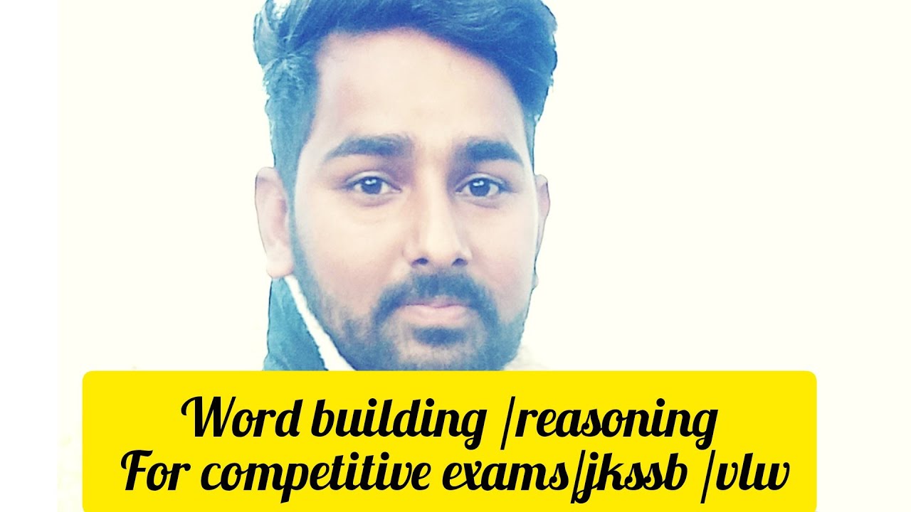 word building /reasoning/ for competitive exams - YouTube