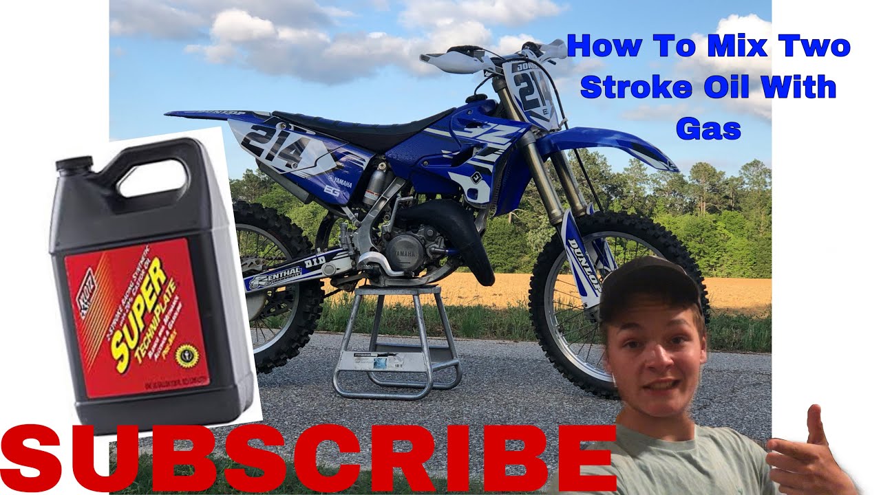 How to mix two stroke oil with gas EASY - YouTube