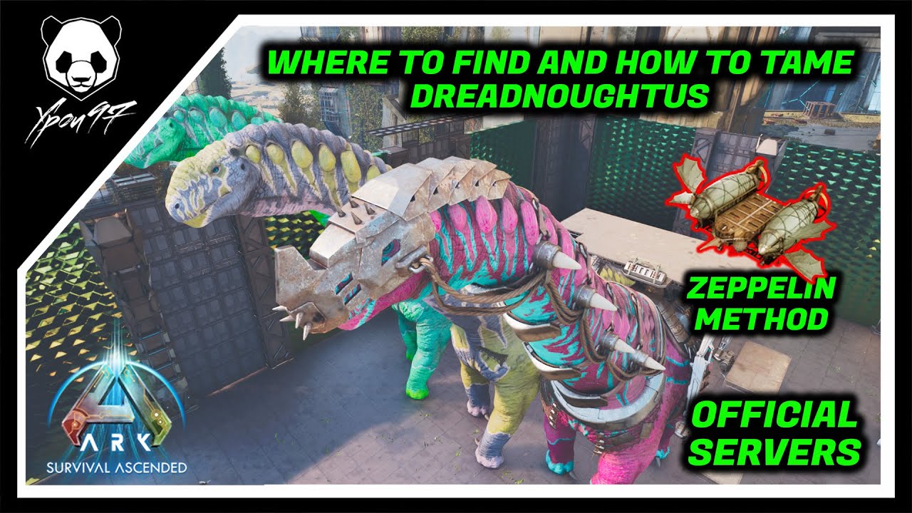 Where To Find And How To Tame The Dreadgnoutus - Zeppelin Method | ARK ...