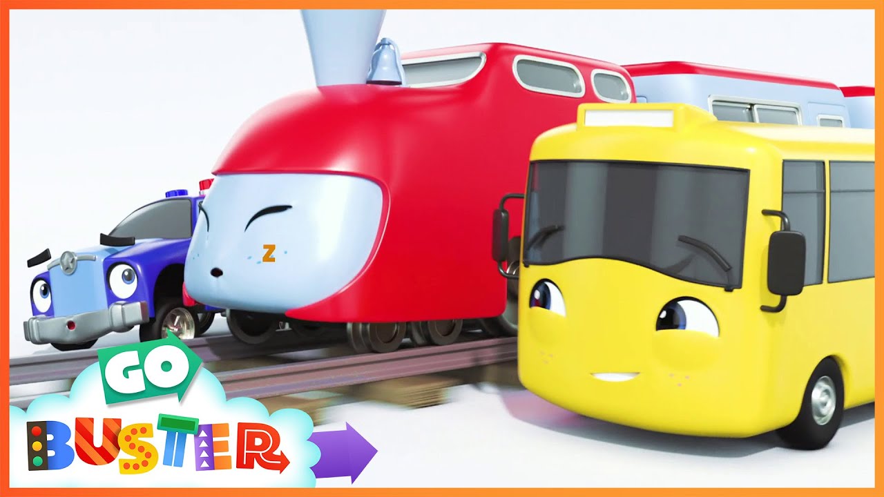 Buster And The Sleepy Train | Go Buster | Moonbug Kids - Get Up And Go ...