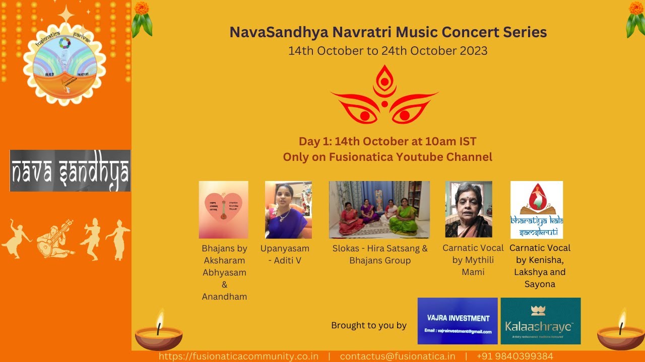 Day #01: NavaSandhya Navratri Music Concert Series - YouTube