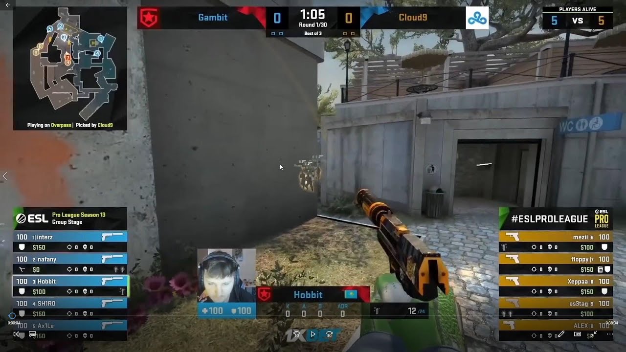 Cloud9 vs Gambit CSGO ESL Pro League HIGHLIGHTS !!! - YouTube
