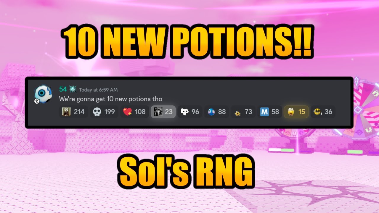 10 New Potions being Added to Sol's RNG!! - YouTube